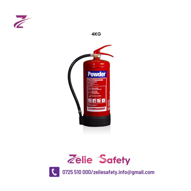 4kg Dry Powder Fire Extinguisher - Zelie Limited
